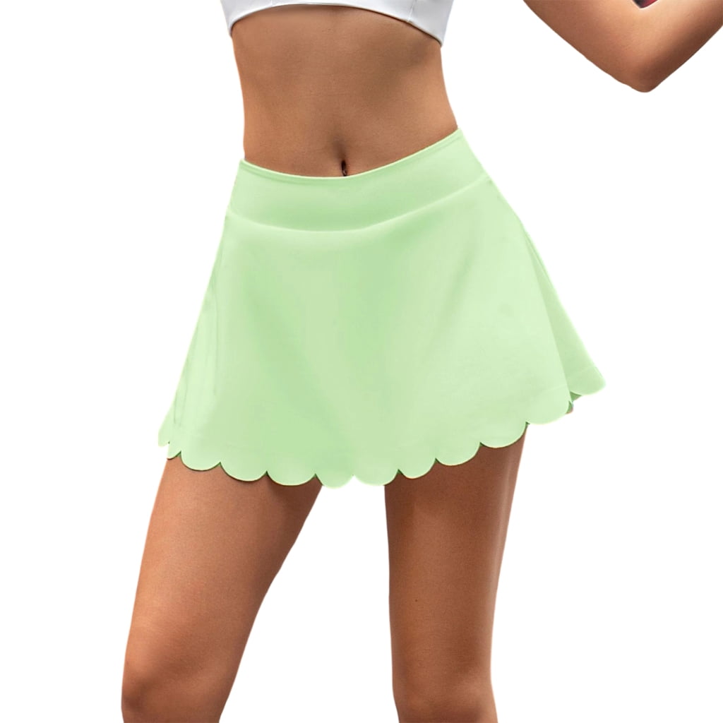 Aellinatey Ladies Flexible Polyamide Athletic Skirt With Inner Layer ...