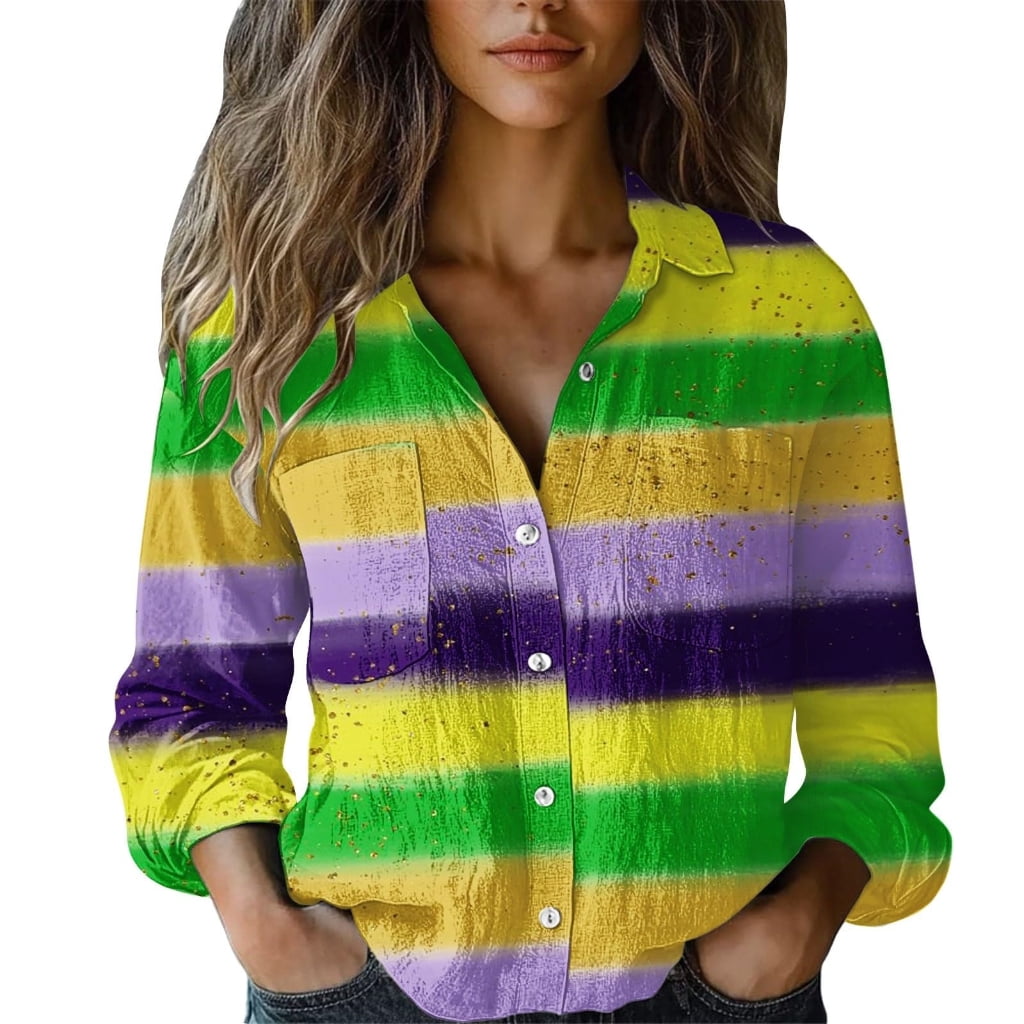 Aellinatey Long Sleeve Shirts for Women Shirts for Women Funny Holiday ...