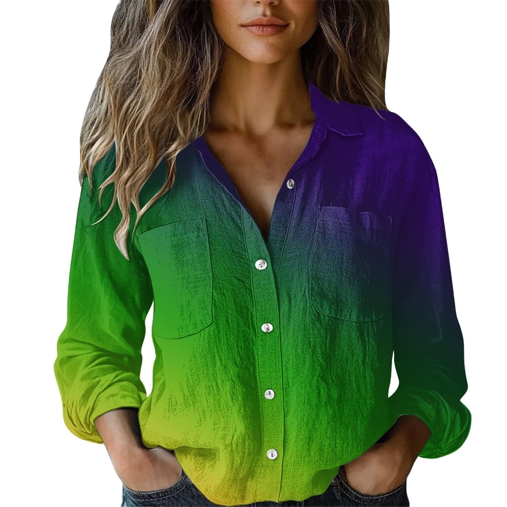 Aellinatey Long Sleeve Shirts for Women Shirts for Women Funny Holiday ...