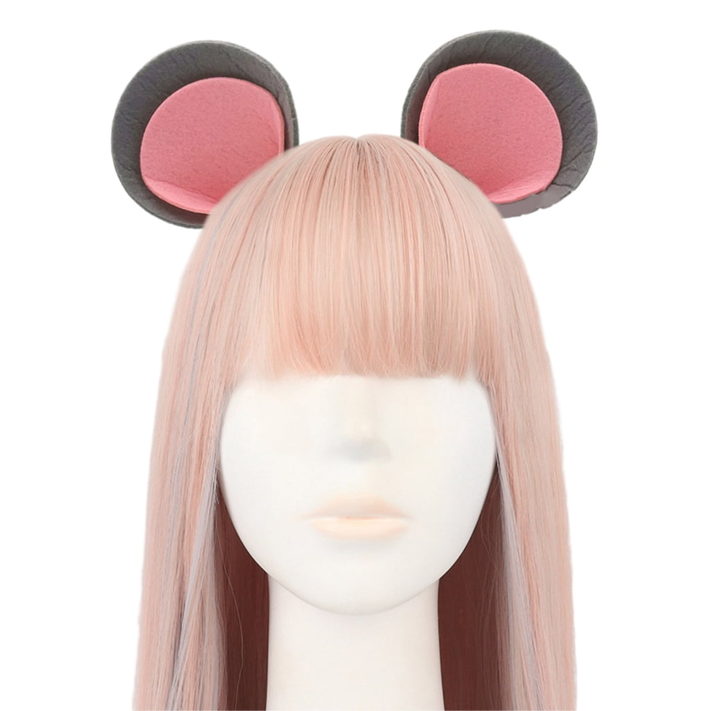 Aellinatey Lovely Plush Mouse Ear Headband Cartoon Ear Headband Role ...