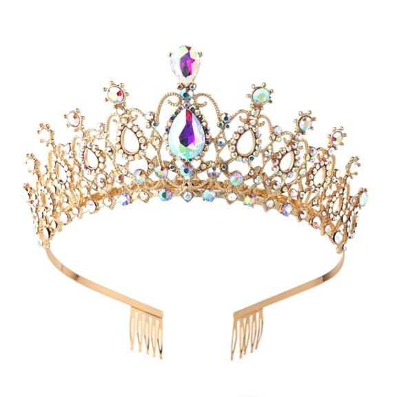 BuySeasons Plastic Rhinestone Tiara Crown One Size Fits Most - Walmart.com