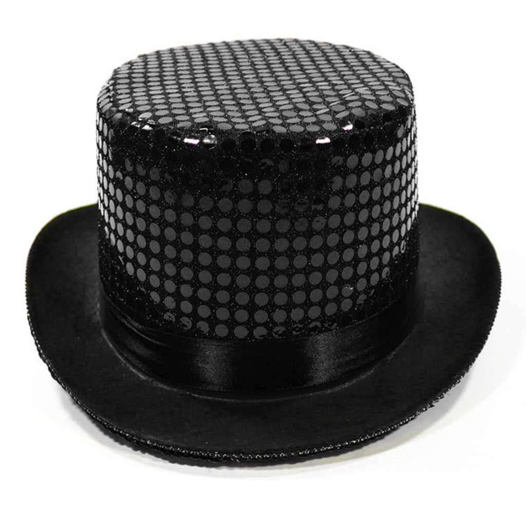 Aellinatey Magician Top Hat Pork Pie Hat Sequin Top Hat Bowler Top Hat ...