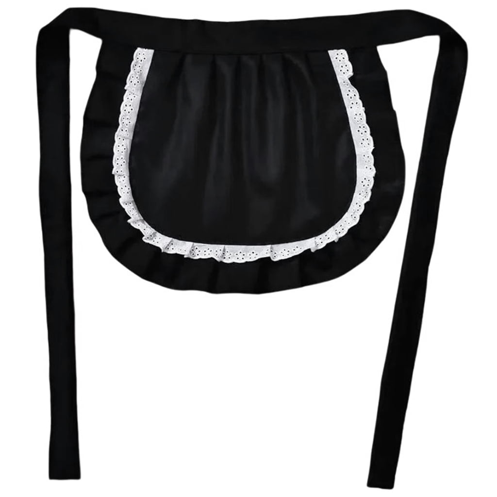 Aellinatey Maid Cosplay Costume Half Apron Waitress Servant Costume ...