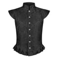 Aellinatey Medieval Renaissance Pirate Vest Gothic Steampunk Waistcoat ...