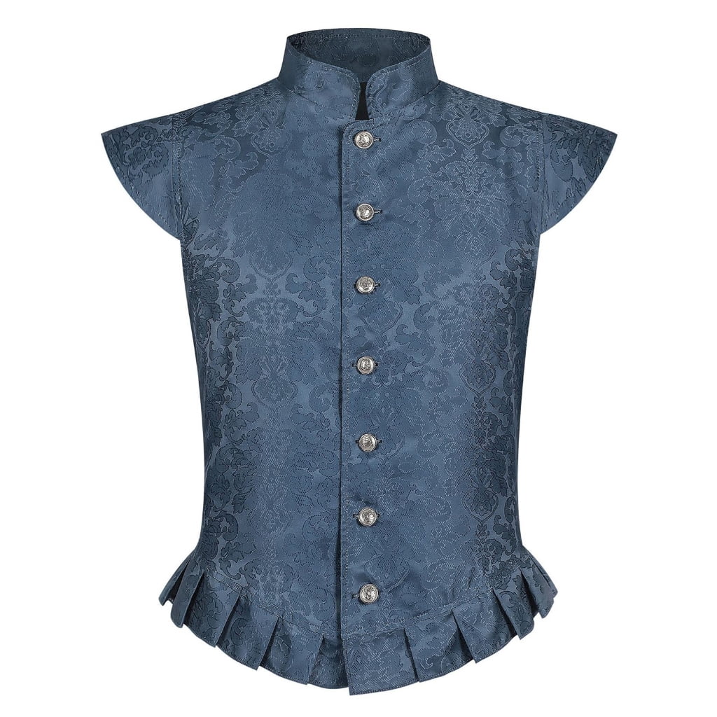 Aellinatey Medieval Renaissance Pirate Vest Gothic Steampunk Waistcoat ...