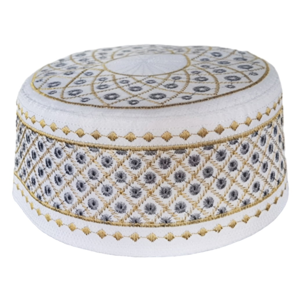 Aellinatey Men Skullcap Islamic Prayer Hat Casual Muslims Prayer Hat ...