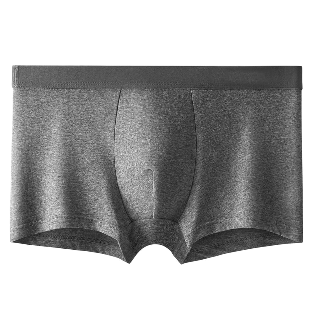 Aellinatey Men's Soft Cotton Boxer Briefs Shorts Breathable Fabric ...