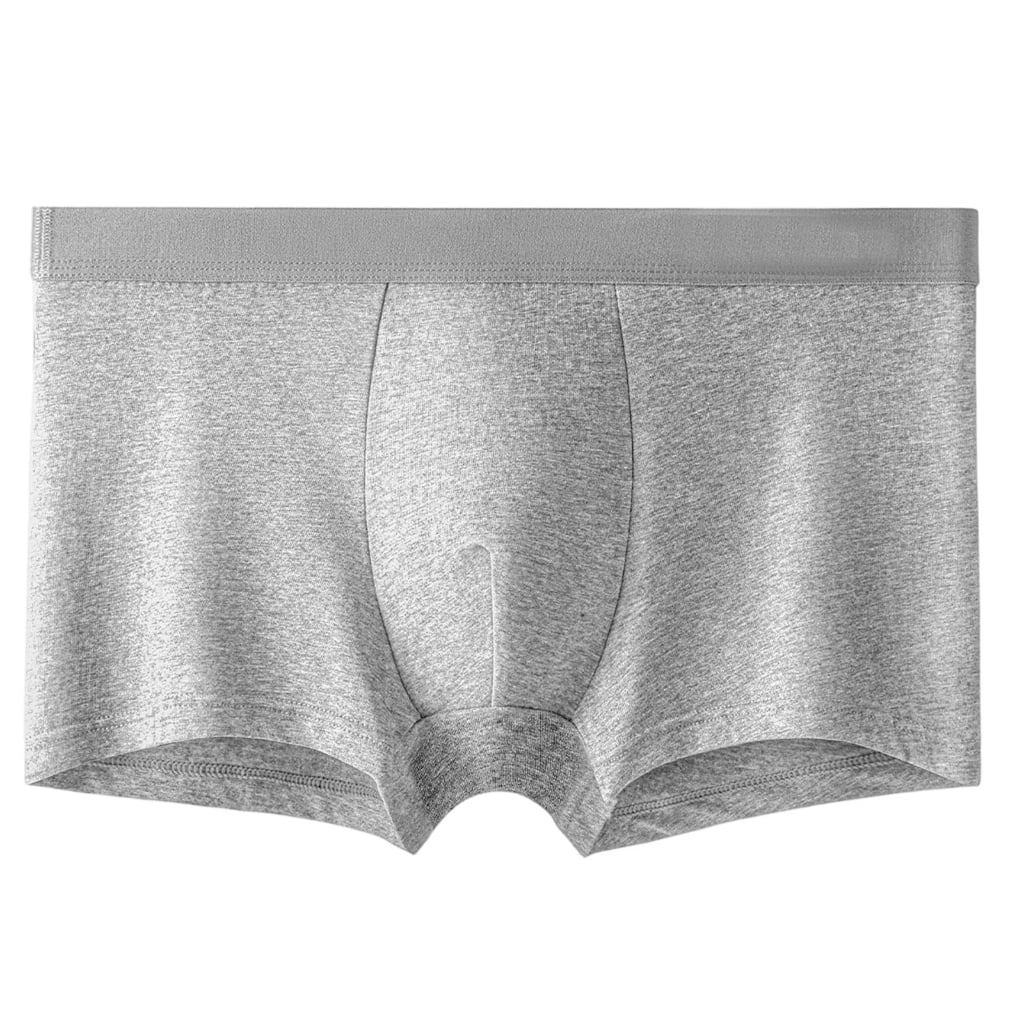 Aellinatey Men's Soft Cotton Boxer Briefs Shorts Breathable Fabric ...