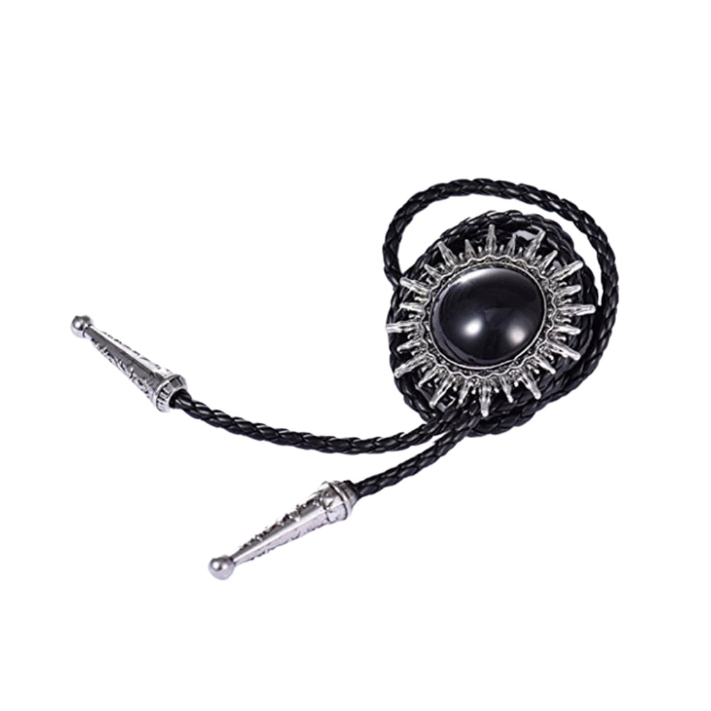 Aellinatey Mens American Bolo Tie Western Solar Shape Gem Stone Jewelry ...