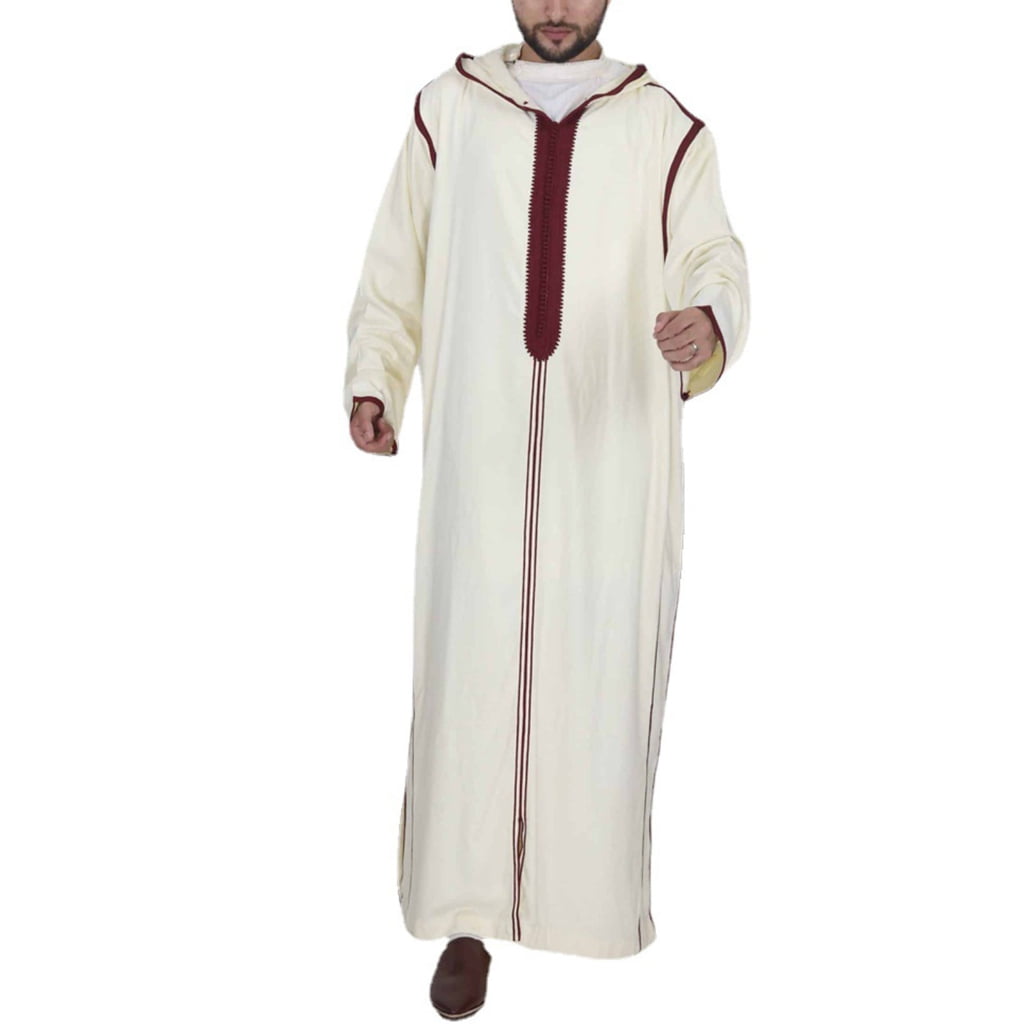 Aellinatey Mens Kaftan Arab Robe Muslim Arab Robe Islamic Robe Muslim Ethnic Clothing Robe ...