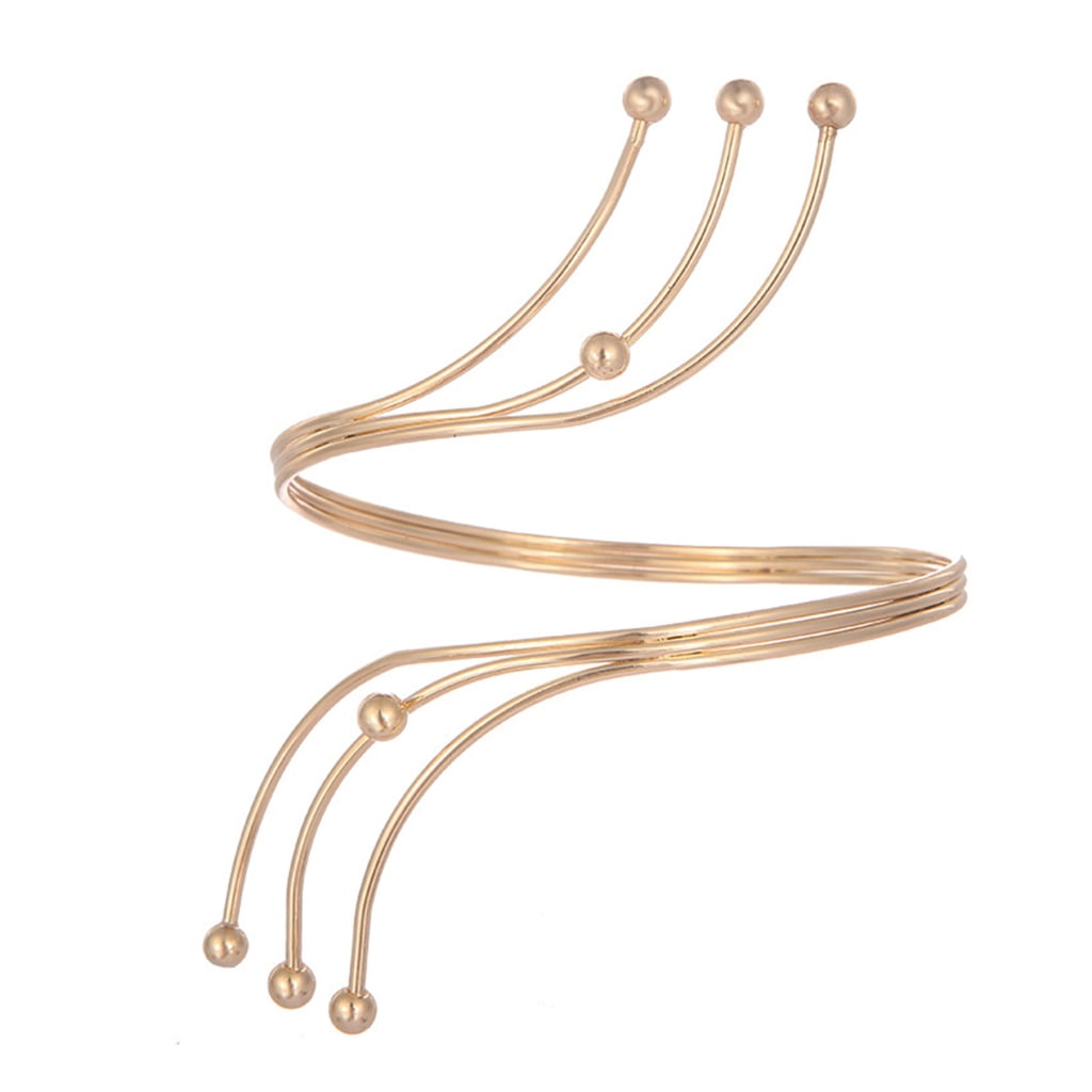 Aellinatey Minimalist-Simple Swirl Upper Arm Cuff Bracelets for Women ...