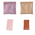 Aellinatey Modern Snap Closure Cosmetic Case Waterproof PU Leather For ...