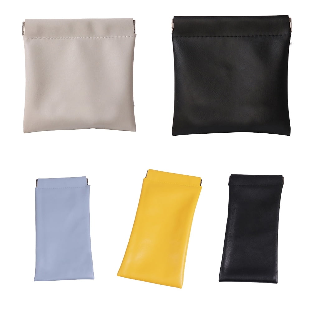 Aellinatey Modern Snap Closure Cosmetic Case Waterproof PU Leather For ...