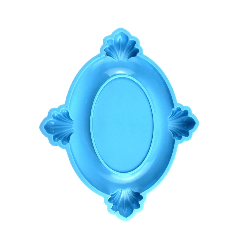 Aellinatey Photo Frame Resin Mold Round Silicone Epoxy Mold for Casting ...