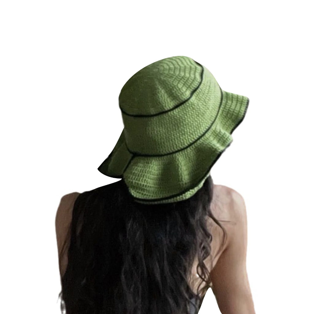 Aellinatey Popular Hat Lady Knit Bonnet Hat French Style Vintage Sun ...