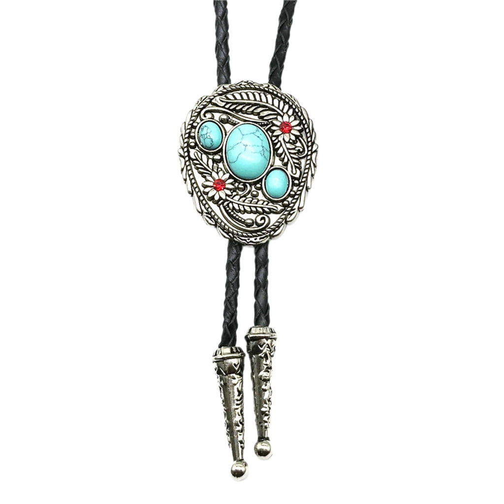 Aellinatey Punk Braided Shoestring Necktie Bolo Tie Western Cowboy ...