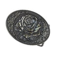 Aellinatey Rose Design Belt Buckle 4.0 Inch Inner Diameter Metal Metal ...