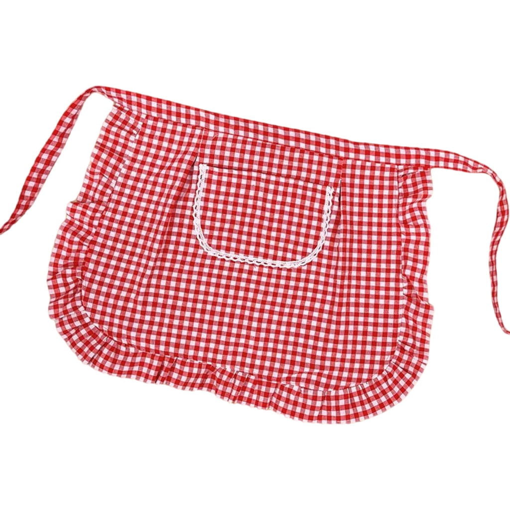 Aellinatey Ruffled Waist Apron Maid Apron Cooking Baking Apron Waitress ...