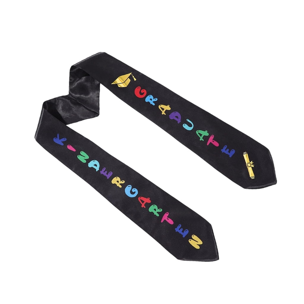 Aellinatey Sateen Graduation Sash Scarf For Kindergarten Kids 150cm ...