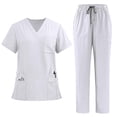 Aellinatey Scrub Sets for Woman Essential Jogger Scrub Set Nursing ...