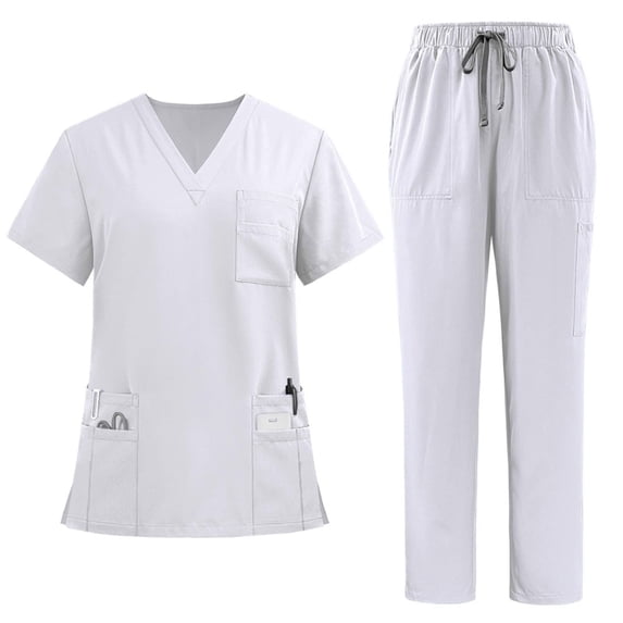 Aellinatey Scrub Sets for Woman Essential Jogger Scrub Set Nursing ...