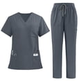 Aellinatey Scrub Sets for Woman Essential Jogger Scrub Set Nursing ...