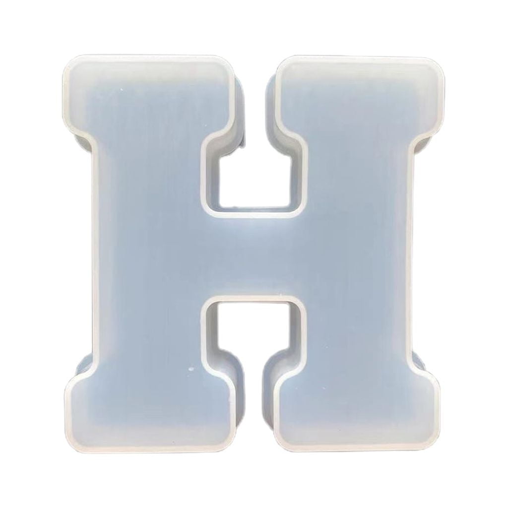 Aellinatey Silicone Alphabet Molds Large 26 Letter Molds Epoxy Resin ...