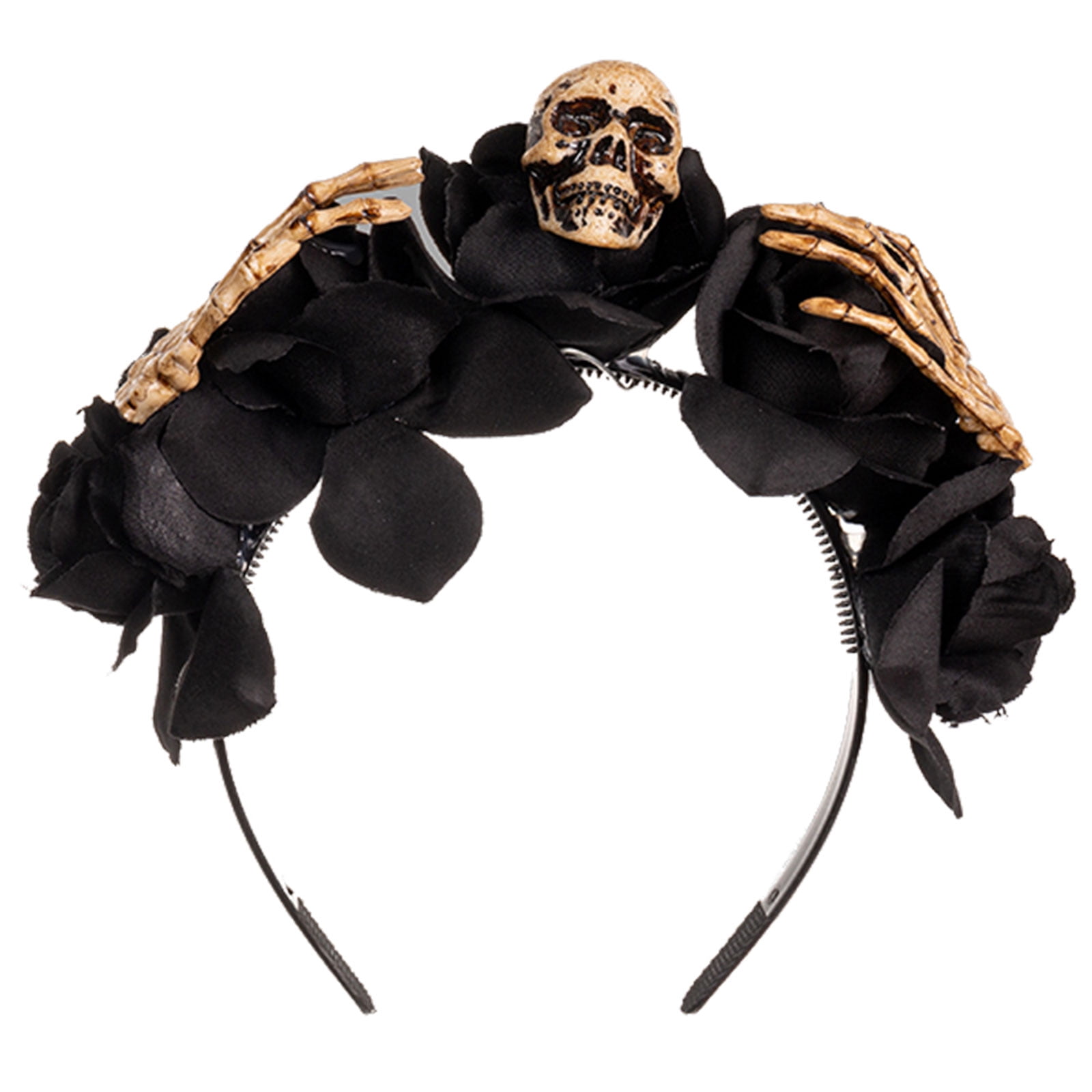 Aellinatey Skull Headband Halloween Tiaras Crowns Mary Halo Crown ...
