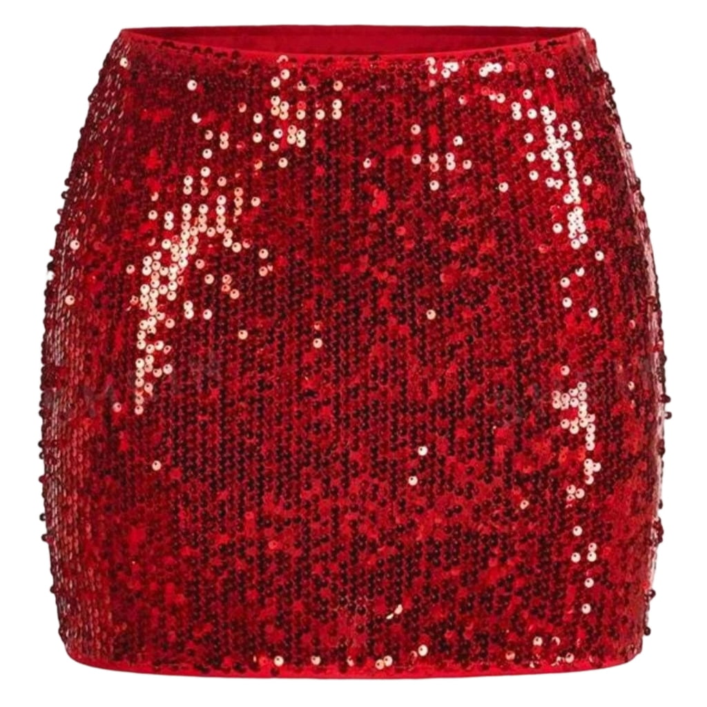 Aellinatey Slimming Bodycon Mini Skirt Sequins Figure Flattering Fit ...