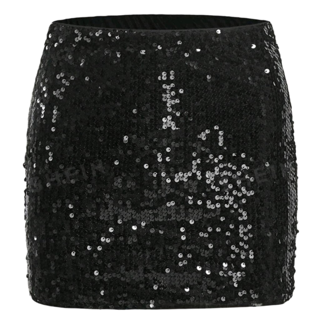 Aellinatey Slimming Bodycon Mini Skirt Sequins Figure Flattering Fit ...