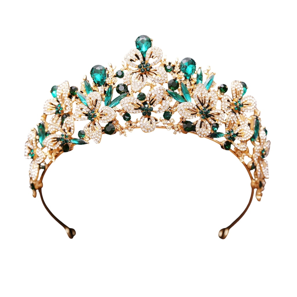 Aellinatey Sparkling Crystal Bridal Crowns Baroque Styles Hairhoop For ...