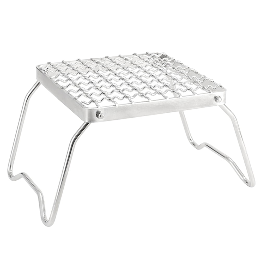 Aellinatey Stainless Camp Grills Grate BBQ Grills Stand with Legs ...
