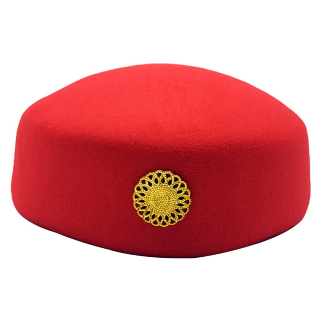 Aellinatey Stewardess Pillbox Hat Air Hostesses Hat Beret Hat Airline ...