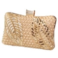 Aellinatey Stylish Evening Bag with Leaf Rhinestones And Chain Strap ...