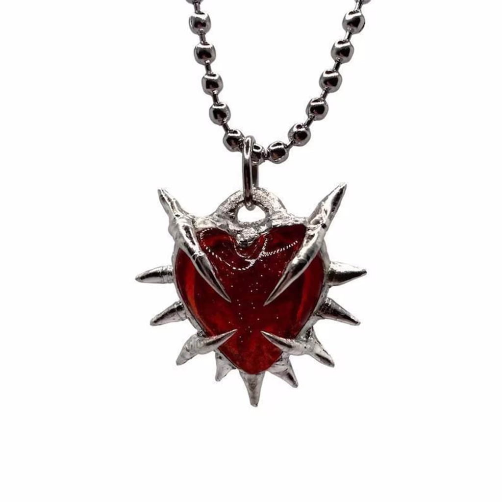 Aellinatey Stylish Love Shaped Clavicle Chain Heart Pendant Necklace ...