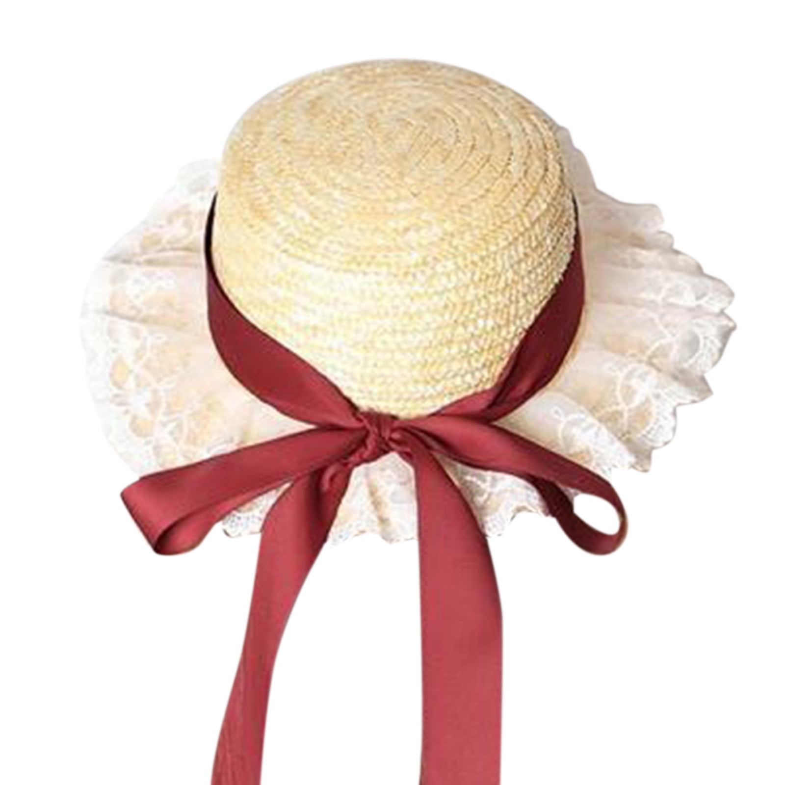 Aellinatey Summer Straw Beach Hats For Women Wide Brim for Sun Hats ...
