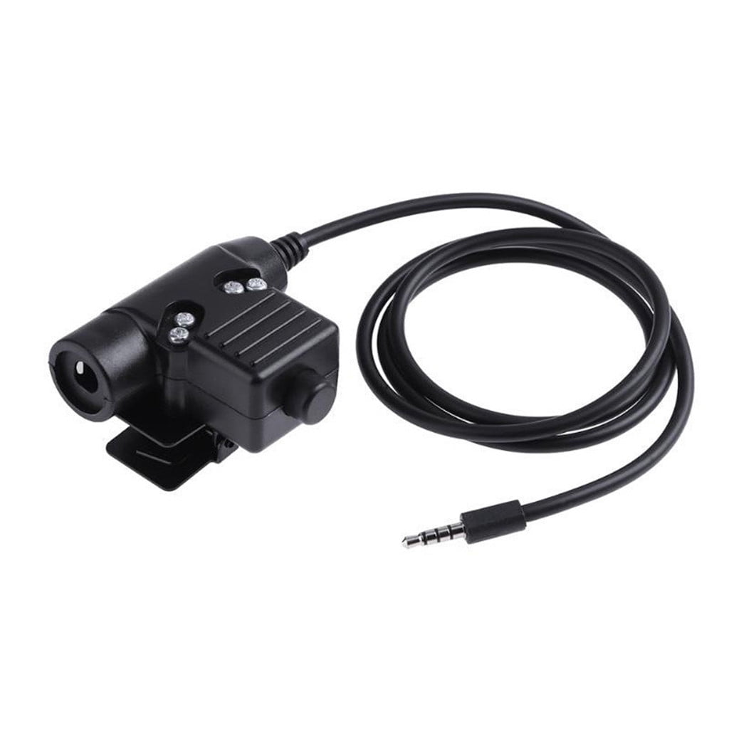 Aellinatey Tactical U94 PTT Cable Plug Headset Adapter for Kenwood ...
