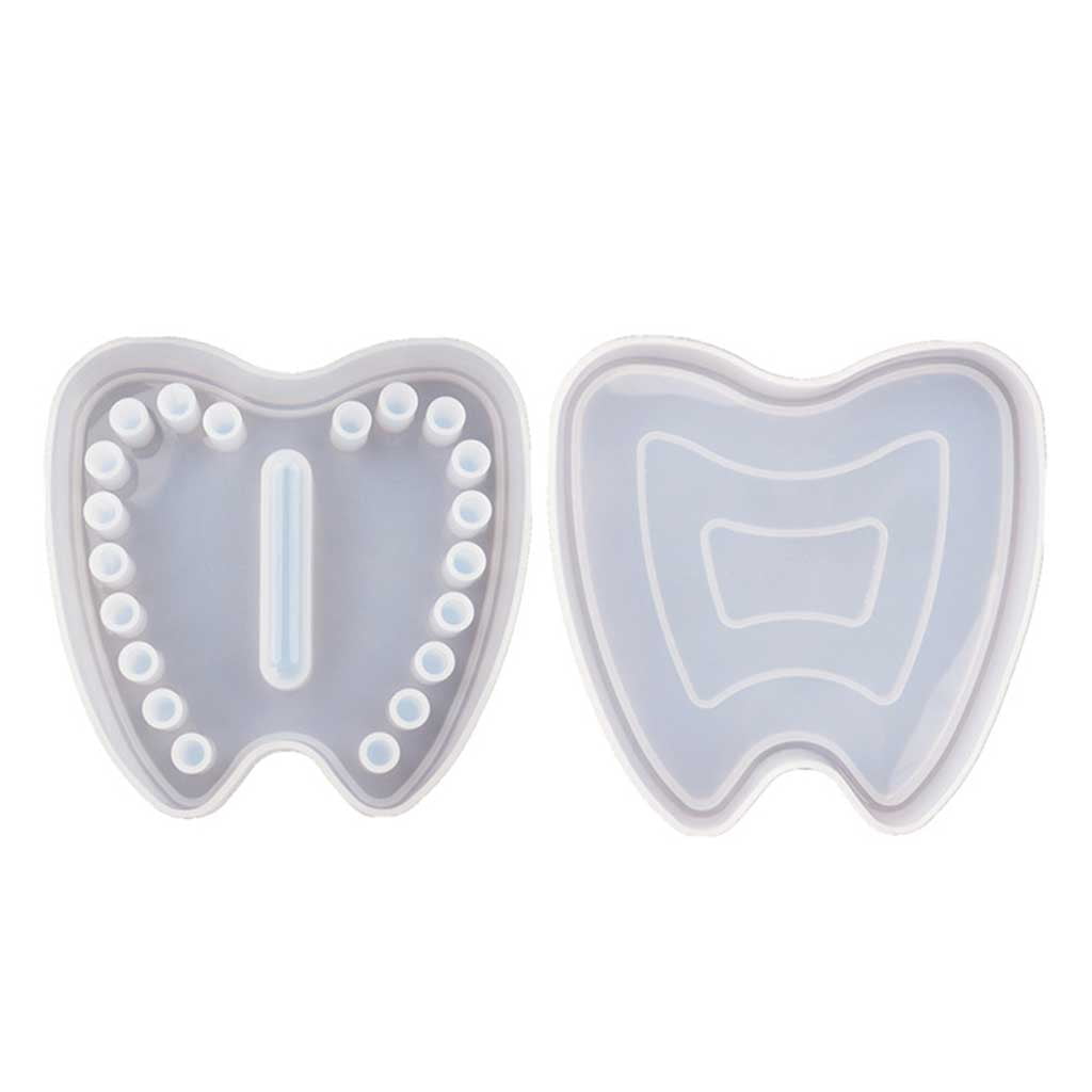 Aellinatey Teeth Box Resin Mold Silicone Epoxy Resin Mold Keepsake for ...