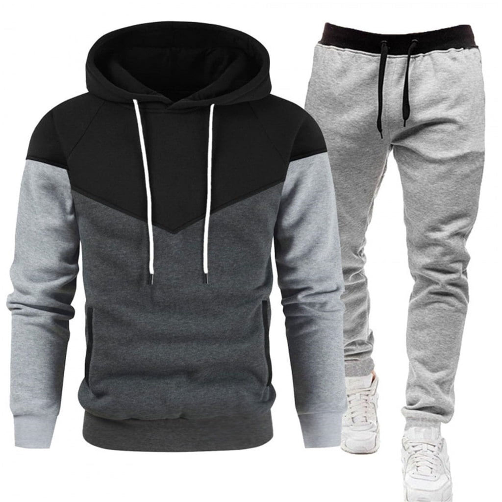 Aellinatey Track Suits Mens 2 Piece Hoodies with Sweatpants Sets Casual ...