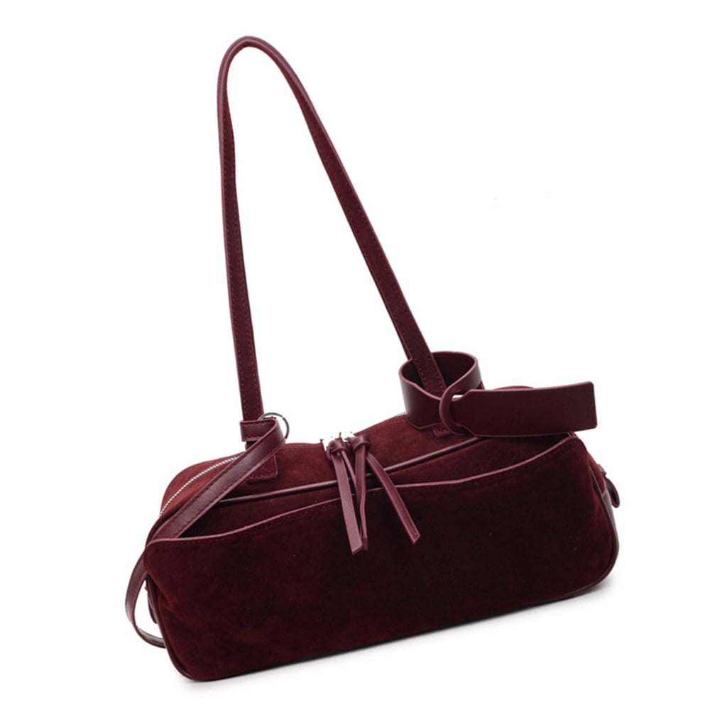 Aellinatey Trendy Suedes Purse Shoulder Bag Retro Soft Hobos Bag Top ...