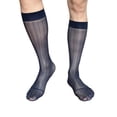 Aellinatey Ultrathin Transparent Men Dress Socks Breathable Nylon ...