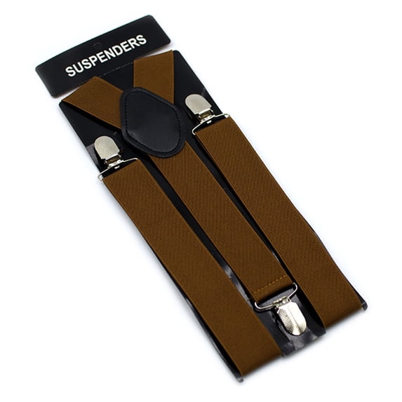 Aellinatey Universal Fit Elastic Suspenders Retro Design Secure Grip ...