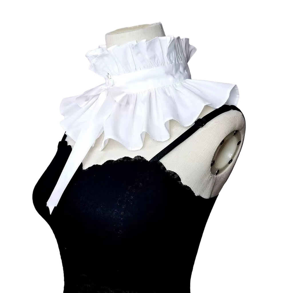 Aellinatey Victorian Ruffled Shawl Collar Decorative Renaissance ...