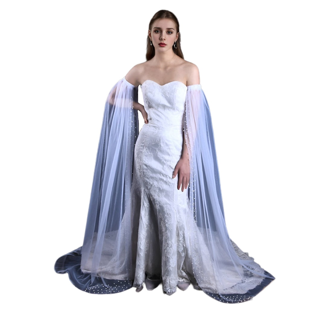 Aellinatey Wedding Dress Veil Arm Sleeves Gown Long Mesh Oversleeves ...