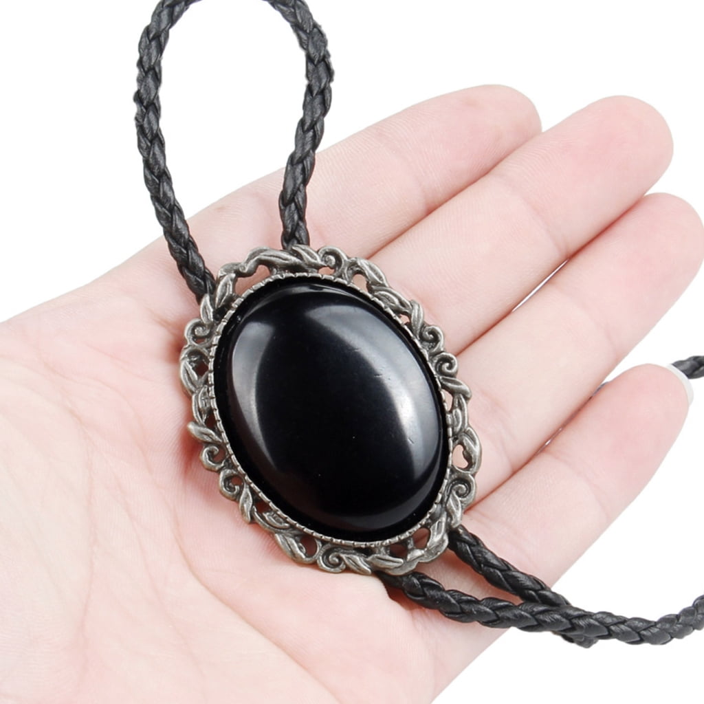 Aellinatey Western Cowboy Bolo Necktie with Obsidian Decor Vintage ...