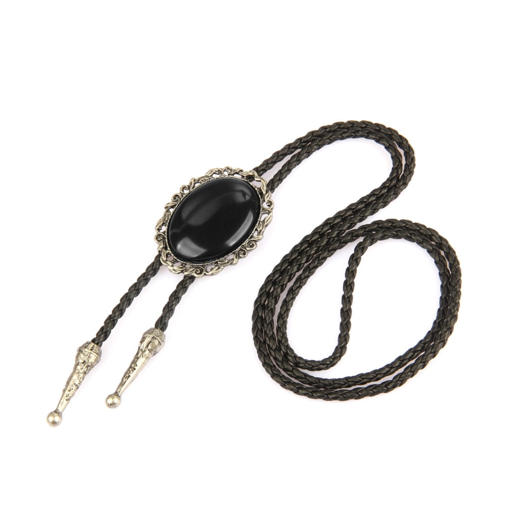 Aellinatey Western Cowboy Bolo Necktie with Obsidian Decor Vintage ...
