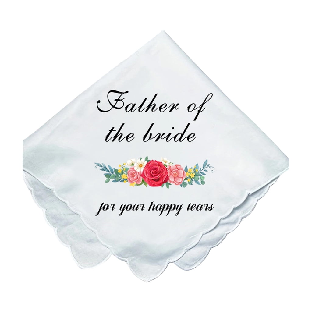 Aellinatey White Lace Embroidered Handkerchiefs Set For Bridesmaids And ...