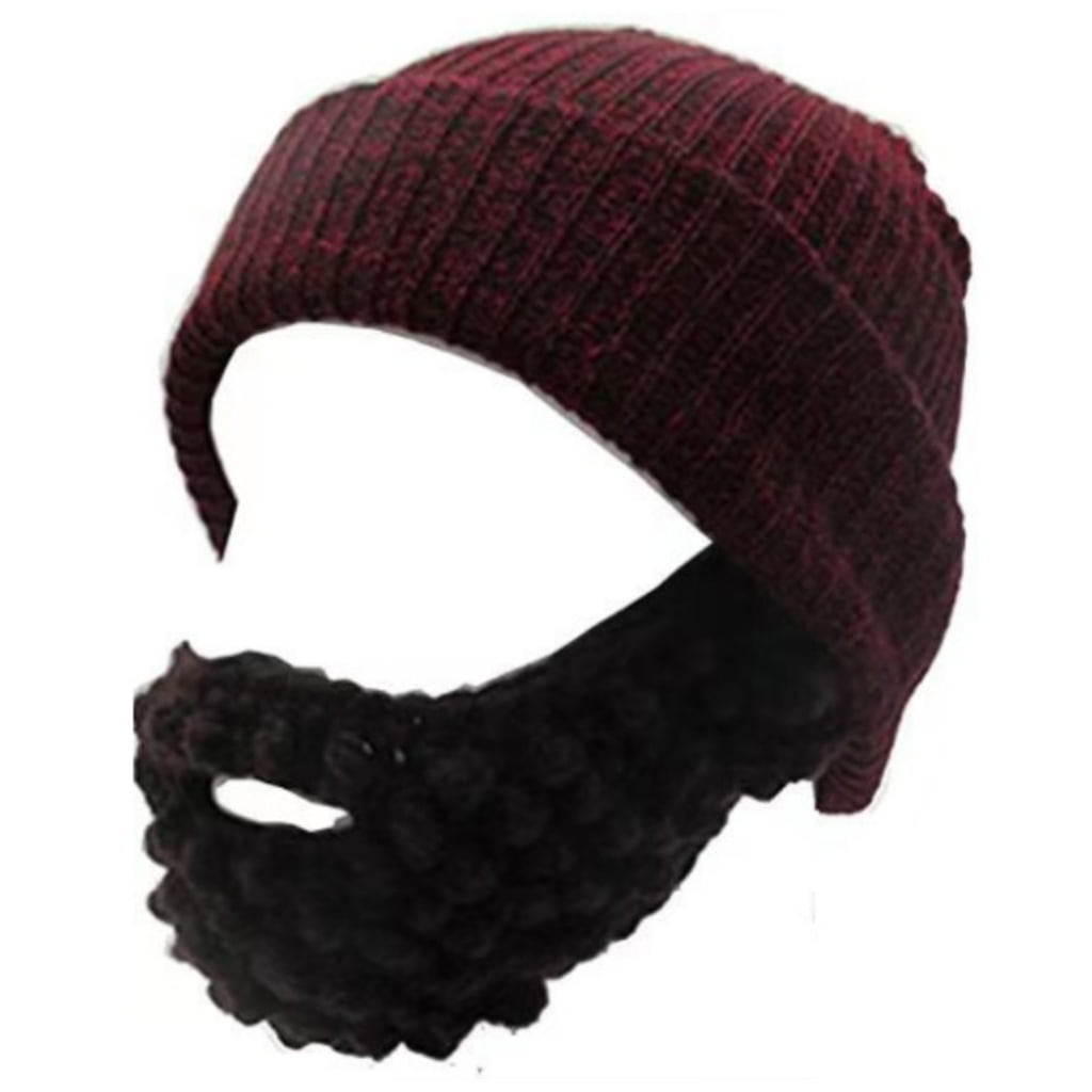 Aellinatey Winter Knit Beard Hat Keep Warm Balaclava Windproof Full ...