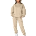 Aellinatey Women 2 Piece Outfits Sweatsuit Oversized Long Sleeve ...