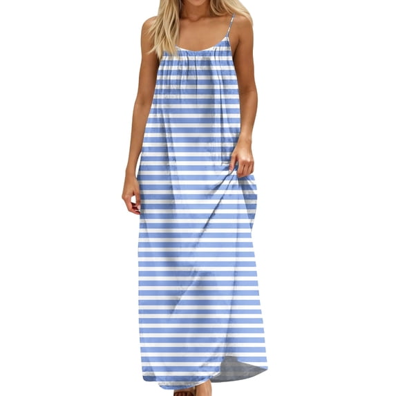 Aellinatey Women Backless Cami Dress, Summer Casual Sleeveless House ...